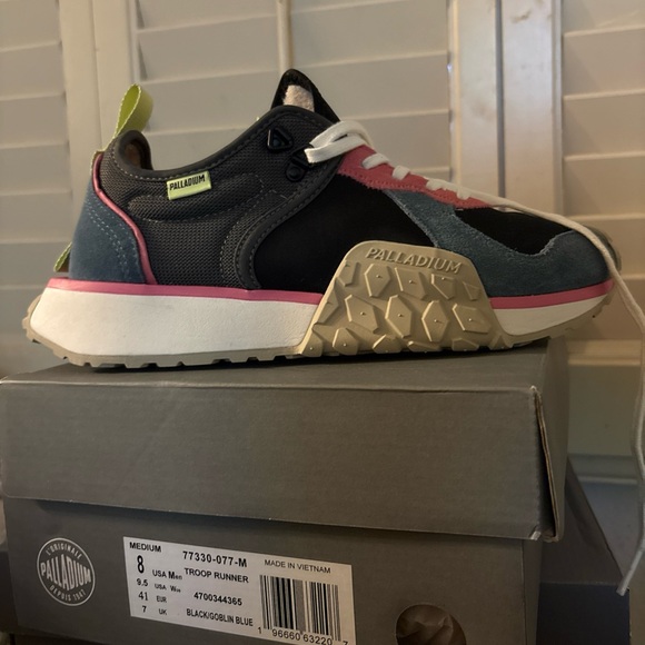 Palladium | Shoes | Palladium Troop Runner Sneakers In Black Blue And ...
